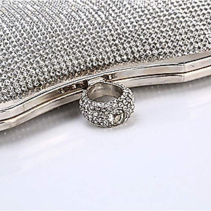 Gaoxin Party Cross Handbag Diamond Women Shoulder Evening Fashion Clutch Bag Rhinestone Bag Flat Hard Clutch Wallet