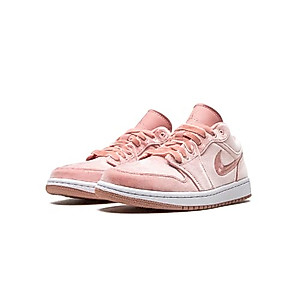 Jordan Womens WMNS Air Jordan 1 Low SE DQ8396 600 Pink Velvet - Size 6.5W