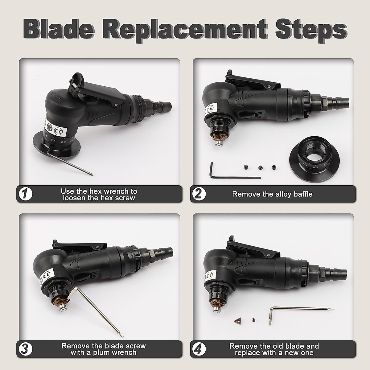 2 in 1 Pneumatic Chamfering Tool,Mini Handheld Air Chamfering Machine for Metal Wood Round Corner,45° Arc Corner Beveling Trimming (Black)