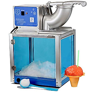 Paragon - Manufactured Fun Arctic Blast SNO Cone Machine for Professional Concessionaires Requiring Commercial Heavy Duty Snow Cone Equipment 1/3 Horse Power 792 Watts, Blue