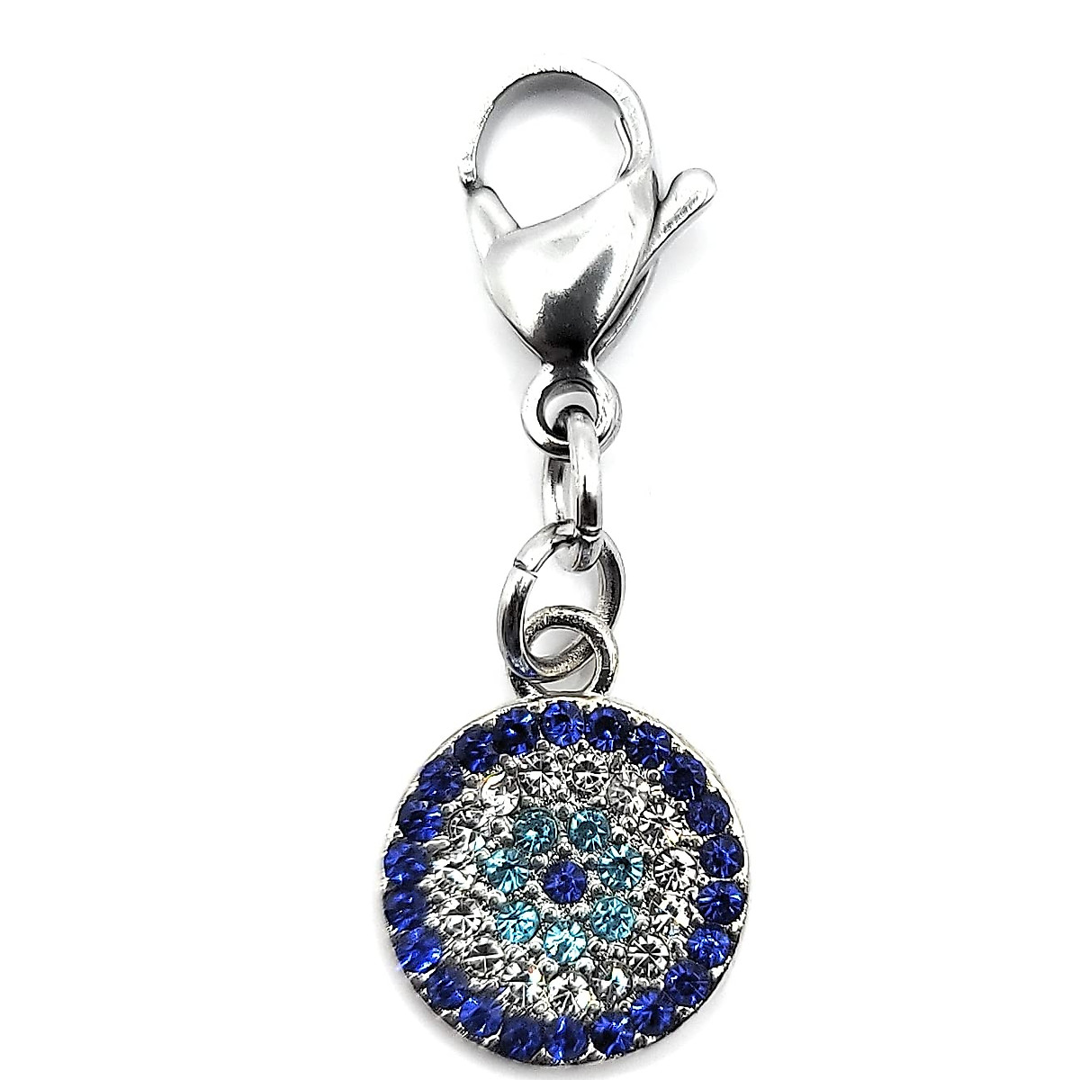 Evil Eye Charm | Badge Charm | Cute Badge Holder Charm | Badge Buddy | RN Badge Buddy | Badge Reel Charms | Evil Eye Jewelry | Crystal Eye