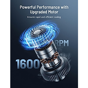 Mirdred Tower Fan with Remote, 36” Bladeless Fan, 70° Oscillating Fan for Bedroom, 3 Speeds, 3 Modes, 12H Timer, LED Display, Quiet Cooling Standing Floor Fans for Home Living Room Office, Black