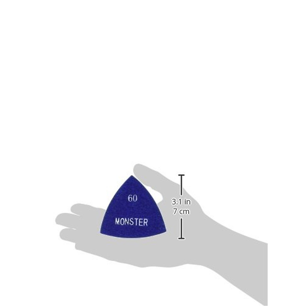 Toolocity 3TRIOSET 3-Inch Triangle Diamond Polishing Pads for Oscillating Multi Tools, Set of 7