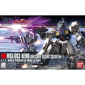 Bandai Hobby #164 HGUC Nemo Model Kit (1/144 Scale), Unicorn Desert Color