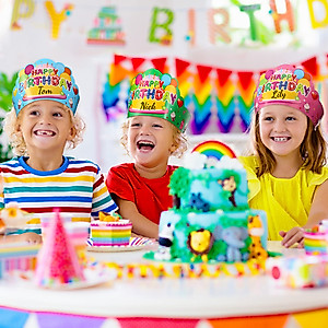Yunsailing 36 Pcs Colorful Party Crowns - Classroom Gifts and Birthday Hats for Kids