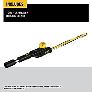 DEWALT 20V MAX* Hedge Trimmer, Tool Only (DCPH820B)
