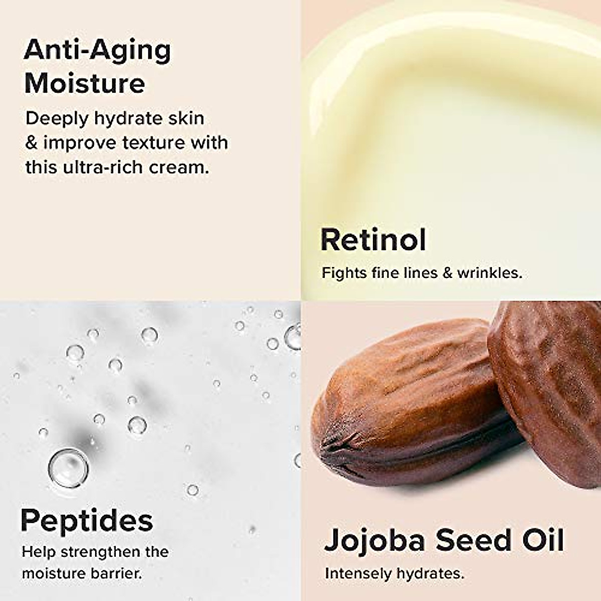 Paula's Choice RESIST Intensive Repair Cream with Retinol, Hyaluronic Acid & Jojoba, Concentrated Anti-Aging Moisturizer for Dry, Chapped Skin, 1.7 Ounce