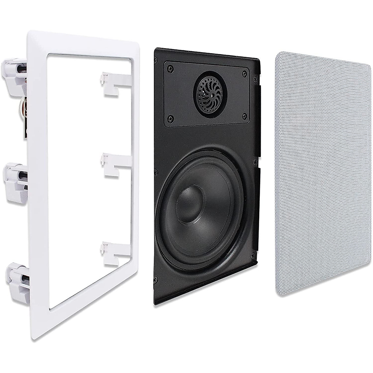 Herdio 5.25 Inch Ceiling Speakers Flush Mount in Wall Speakers Perfect for Home，Living Room，Kitchen，Office
