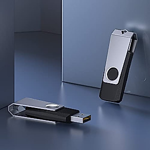 MONGERY 16GB USB Flash Drives 20 Pack Bulk Memory Stick Swivel Thumb Drive Jump Drive with LED Light for Storage and Backup