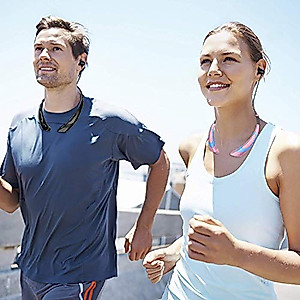 BUMMD Bluetooth Neckband Headphones with Magnetic Earbuds, Flexible Wireless Bluetooth Headset with Mic Sports Headphones for Running HD Stereo Noise Cancelling Earphones for iPhone Samsung LG(Black)