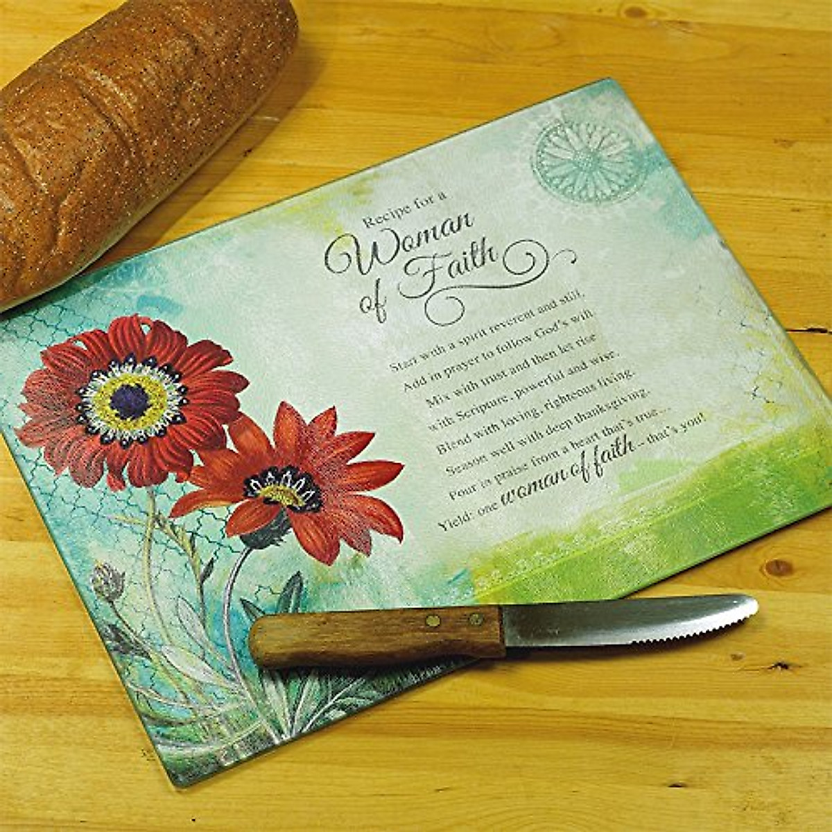 Abbey Gift Woman of Faith Cutting Board, 15.63 x 11.75"