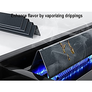 Hisencn 7636 15.3 Inch Flavorizer Bars and 7638 7639 17.5 Inch Cast Iron Grates for Weber Spirit I & II 300 Series, Spirit E310 E320 E330 S310 S320 S330 Gas Grills with Front Control Knobs, 16GA