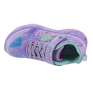 Skechers Kids Girls Twisty Ice Sneaker, Lavender/Multi, 2 Little Kid