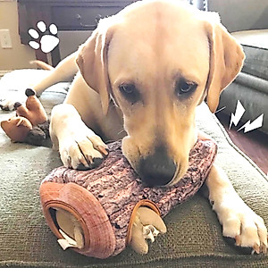 IFOYO Hide and Seek Dog Toys, 2 in 1 Interactive Plush Dog Toy, Stimulating Squeaky Pet Enrichment and Puppy Toys for Small and Medium Dogs