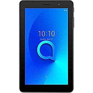 Alcatel 1T 7 9009G 3G GSM Tablet MicroSD Card up to 128GB / Android Oreo (Go Edition) - Works Worldwide & in The U.S (16GB, Black)