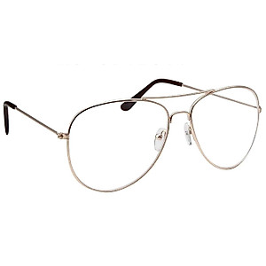 SHAMZBEST Clear Lens Aviator Eyeglasses Classic Retro
