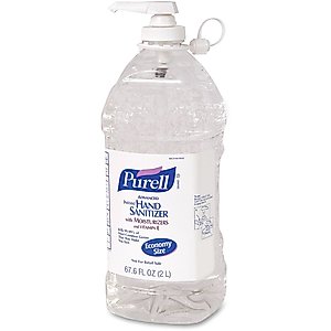Go-Jo Industries 9625-04 GOJO Pump Bottle PURELL Instant Hand Sanitizer, 2 L