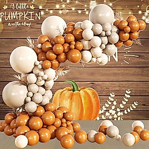Orange Balloons Arch Kit-Double Stuffed Apricot Cream Peach Terracotta Balloons Garland Kit for Baby Shower Birthday Party Decorations