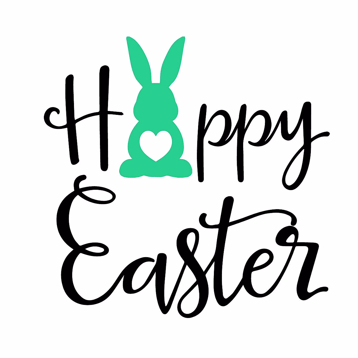 Summerjokes Happy Easter Funny Wall Sticker Decals Vinyl Removable Room Home Decoration, Family Living Room Kitchen Hotel Lobby Party Decoration Wall Decoration Glass Window Decoration