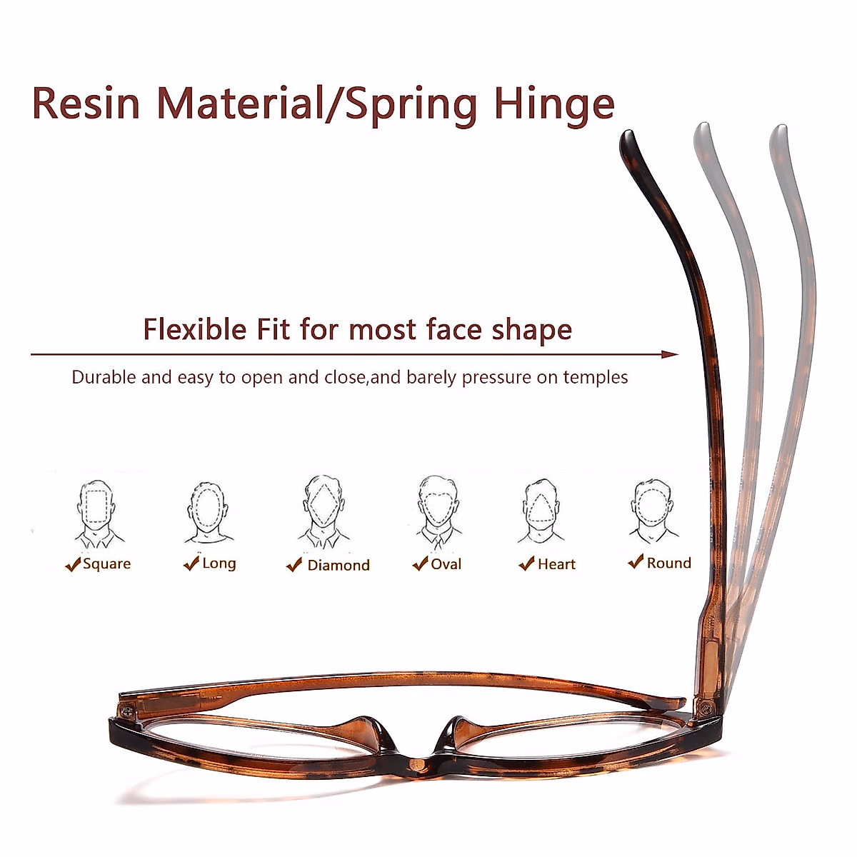 EYEURL 4 Pack Cat Eye Reading Glasses for Women, Blue Light Blocking Readers Lightweight Spring Hinge Anti Eyestrain UV Fashion Eyeglasses +2.50