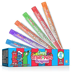 Otter Pops, Giant Original 5.5oz, 27 Ice Pops, Six Zippy Flavors