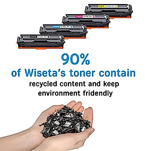 201X Toner Cartridge Compatible Replacement for HP 201X 201A CF400X CF401X CF402X CF403X CF400A Toner Compatible with Laserjet Pro MFP M277dw M252dw M277 M277c6 M252 M252n M277n Printer (4-Pack)