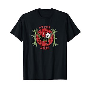 Felix Cat Naps in Hammock Cartoon Japanese Katakana Vintage T-Shirt