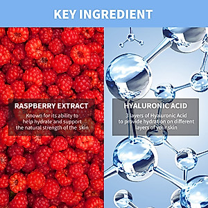 MAKEPREM Hydrate Me Micro Tension Cream Moisturizing Water Cream Hydrate Smooth No-Sticky - Dry Extra-Dry Sensitive Oily Aging Acne-prone Skin Hyaluronic Acid Raspberry 2.19 Fl Oz Korean Skincare.