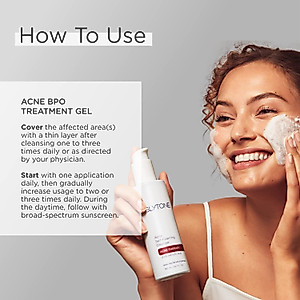 Glytone Acne BPO Treatment Gel - With Time-Released 5% Benzoyl Peroxide - Hydrating Mattifying Gel - Fragrance-Free & Non-Comedogenic - 2 fl. oz.