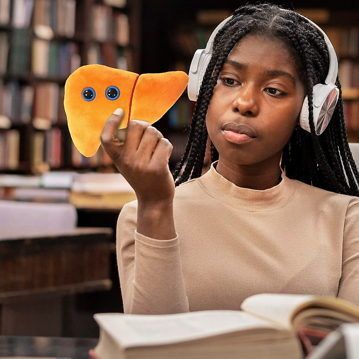 GIANTmicrobes Stuffed Liver Plush, Liver Stuffed Animal, Anatomical Liver, Hepatologist Gift, Liver Transplant Gifts, Hepatitis Gift, Hepatology Gift, Cirrhosis Gift, Liver Pillow, Liver Donor Gift