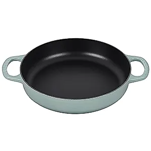 Le Creuset Signature Cast Iron Everyday Pan, 11", Sea Salt
