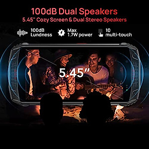 Ulefone Armor 15 Rugged Smartphone (Build-in TWS Earbuds), Android 12, Dual Stereo Speakers, 5.45'' HD+ IP68 Waterproof Mobile Phone Unlocked, 6GB+128GB, 16MP+13MP+12MP, GPS NFC FM- Black