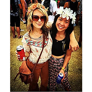 RUSTIC TOWN 11 inch Small Brown Leather Crossbody Satchel Bag Vintage Purses Handbags for Women