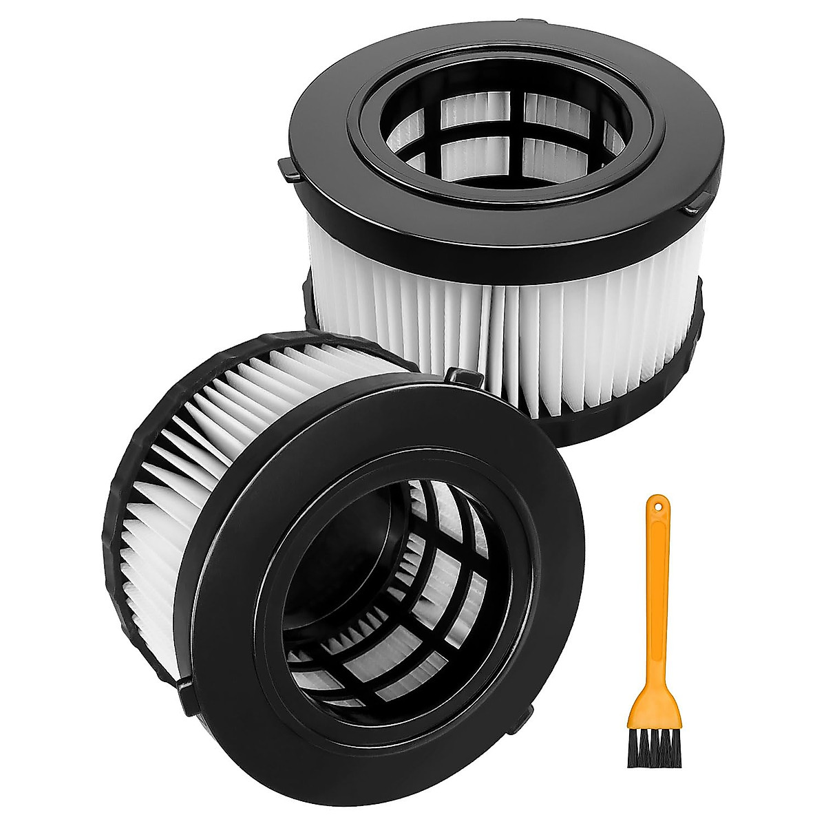 TIKSCIENCE DC5151H HEPA Filter Replacement Fit for DEWALT DC515 DCV517 DCV517B Wet Dry Vacuum One-Half-Gallon, with Cleaning Brushes