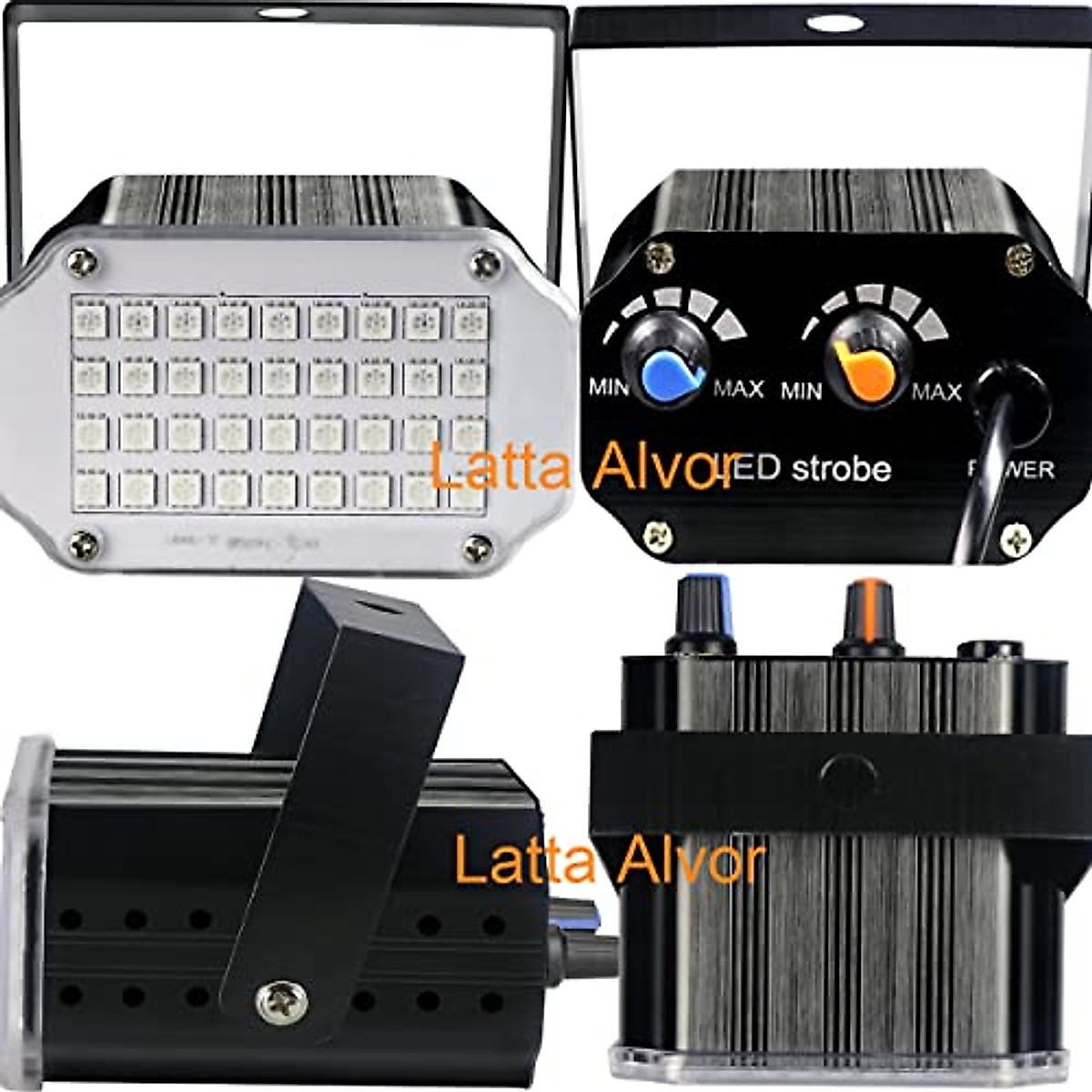 DJ Disco KTV Bars Lights Strobe Lights Stage Light 36 LED Mini Disco LIghts Flash Strobe Lighting with Sound Activated and Speed Control for Party Wedding (multil with a remote control)