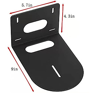 PTZ Camera Mounting Bracket Compatible with HuddleCam, PTZOptics, Sony, AVIPAS or AVKANS SMTAV FOMAKO PRISUAL PTZ Camera, Small Universal Wall Mount Bracket | Black Color