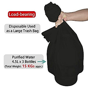 Black Plastic Tablecloths 3 Pack Disposable Table Covers 54 x 108 Inches Shower Party Tablecovers PEVA Vinyl Table Cloths for Rectangle Tables up to 8 ft and Picnic BBQ Birthday Wedding Banquet