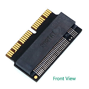 HLT M.2 NVME SSD Convert Adapter Card for MacBook Air Pro Retina (Year 2013-2017), NVME/AHCI SSD Upgraded Kit for A1465 A1466 A1398 A1502 ( Black Adapter)