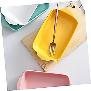 Luxshiny Nonstick Bakeware Ceramic Griddle Ceramic Loaf Pan Ceramic Bakeware Brownie Pan Baking Loaf Pan Spaghetti Deep Baking Dish Oven Kitchen Supplies Bread Baking Tray Cake Baking Tray