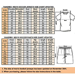 Custom Soccer Jersey for Men, Personalized Name Number Jersey Soccer Shirt and Short for Men-(S-6XL)