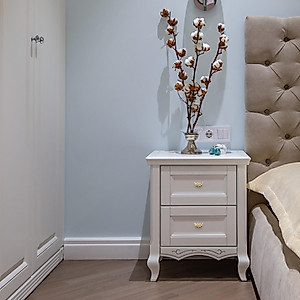 KOPPALIVE 5-Pack Solid Brass Cabinet Knobs, Semicircle Gold Drawer Knobs, Hammered Dresser Drawer Pulls Handles, Modern Furniture Hardware for Kitchen, Length 1-7/8 Inch