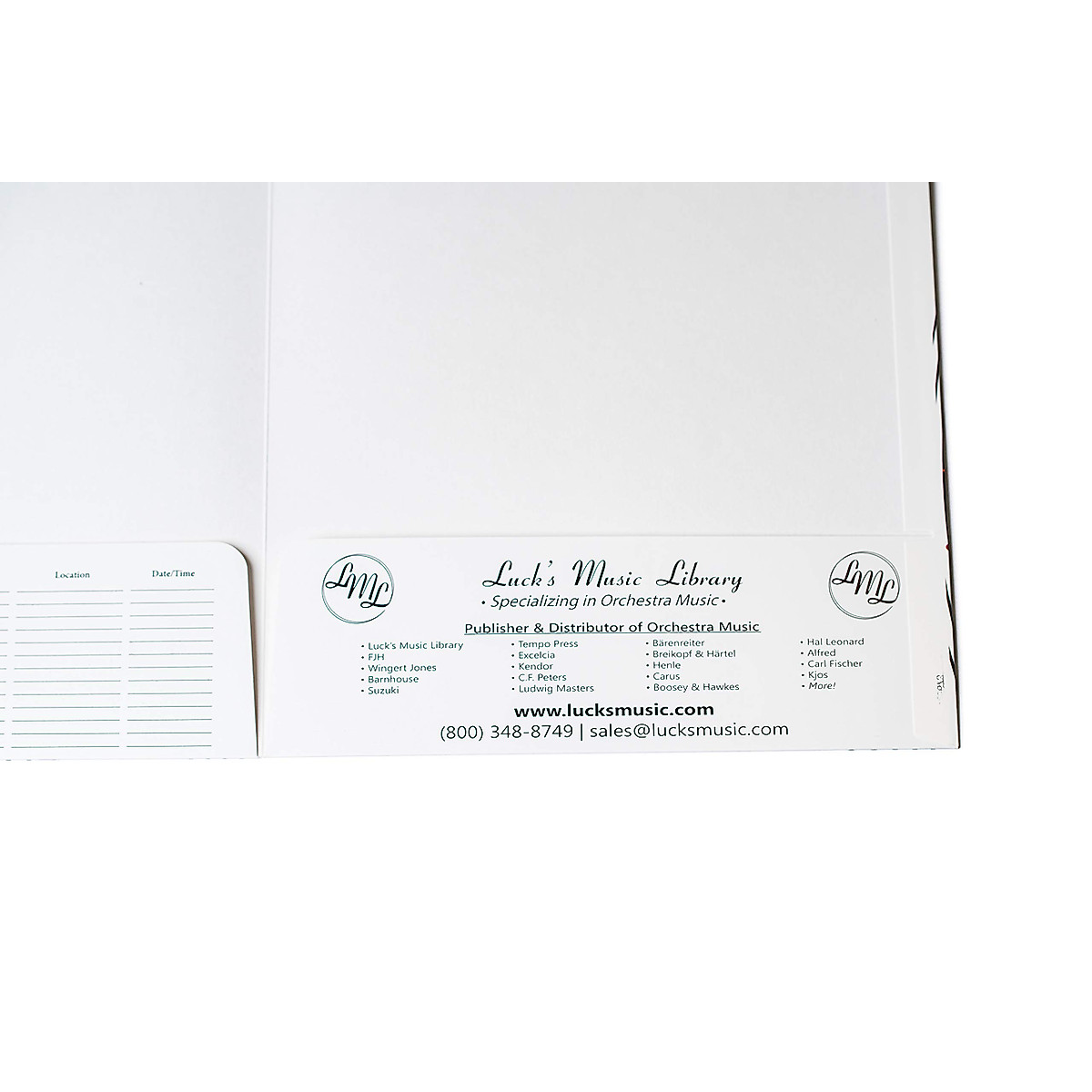 Black and Gray Sheet Music Folder for Band and Orchestra