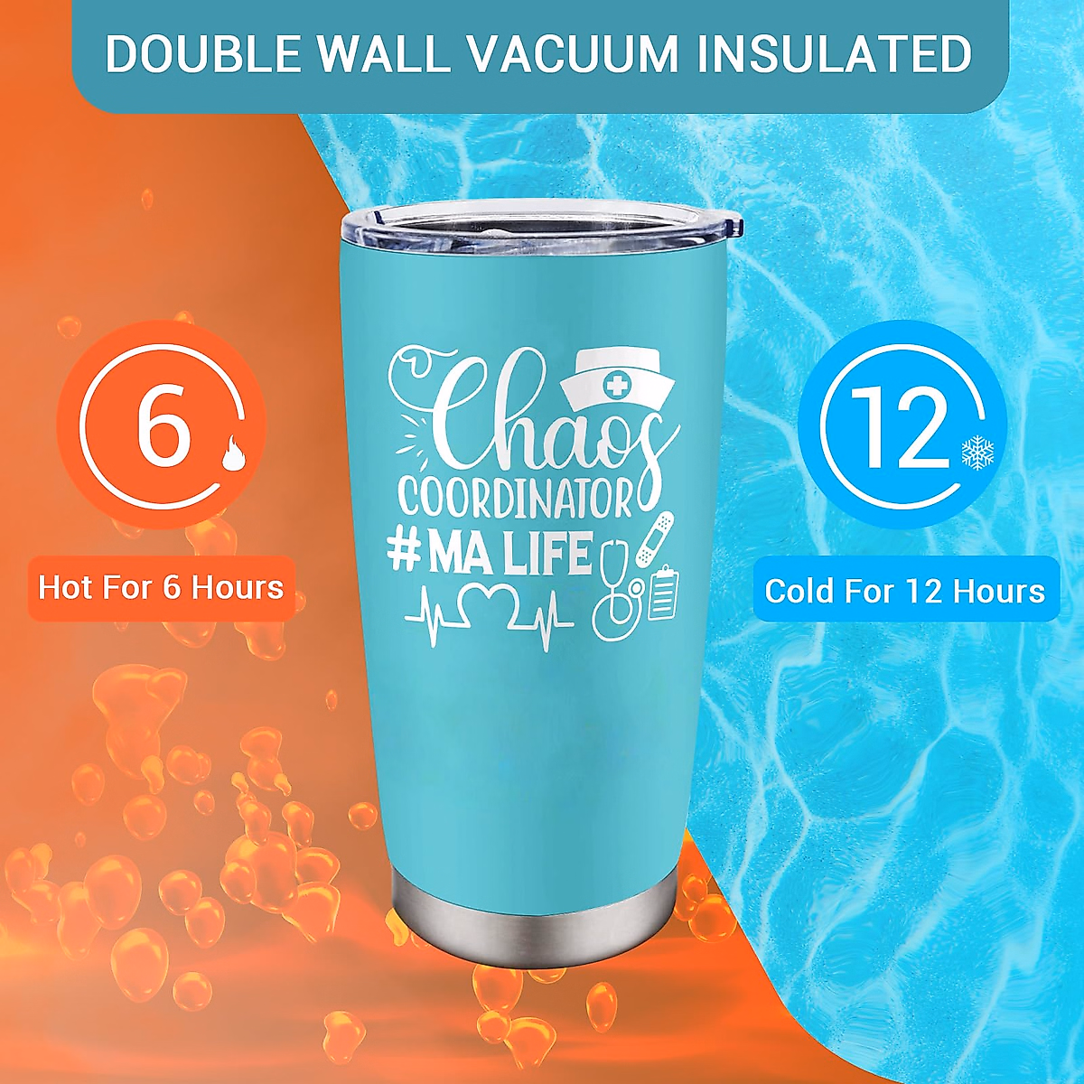 Louasedh Medical Assistant Gifts for Women, Medical Assistant Christmas Gifts, Gifts for Medical Assistants, Ma Appreciation Gifts, Best Medical Assistant Gifts 20 oz Tumbler