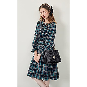 PIJUSHI Designer Handbags for Women Crocodile Leather Crossbody Satchel Bag with Butterfly(66297 Black)