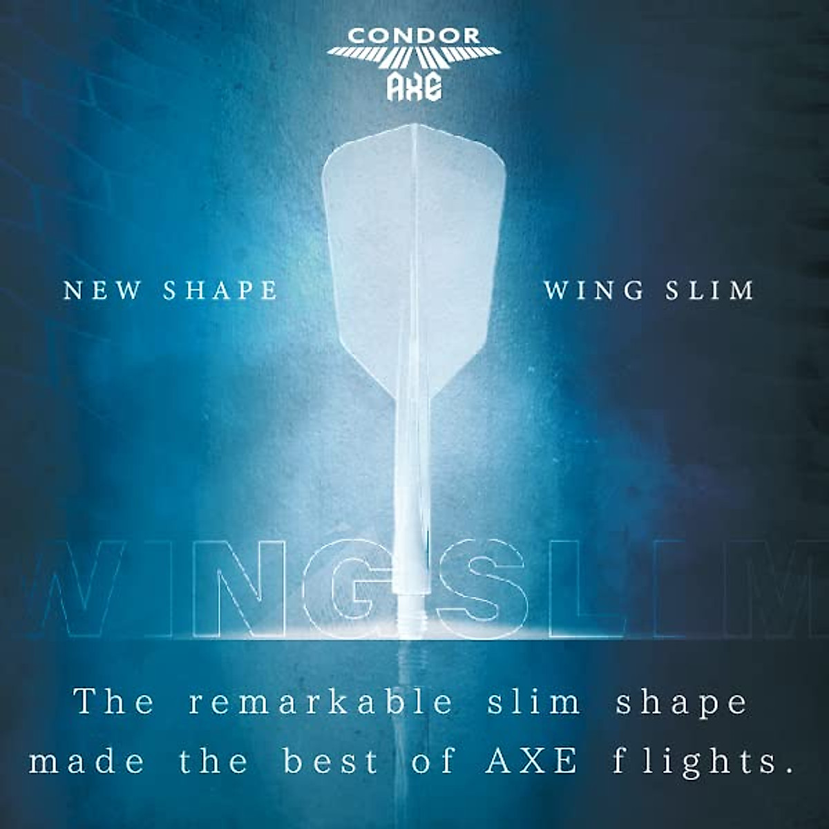 CONDOR AXE WING SLIM L White Condorax Wing Slim Darts Flight Long