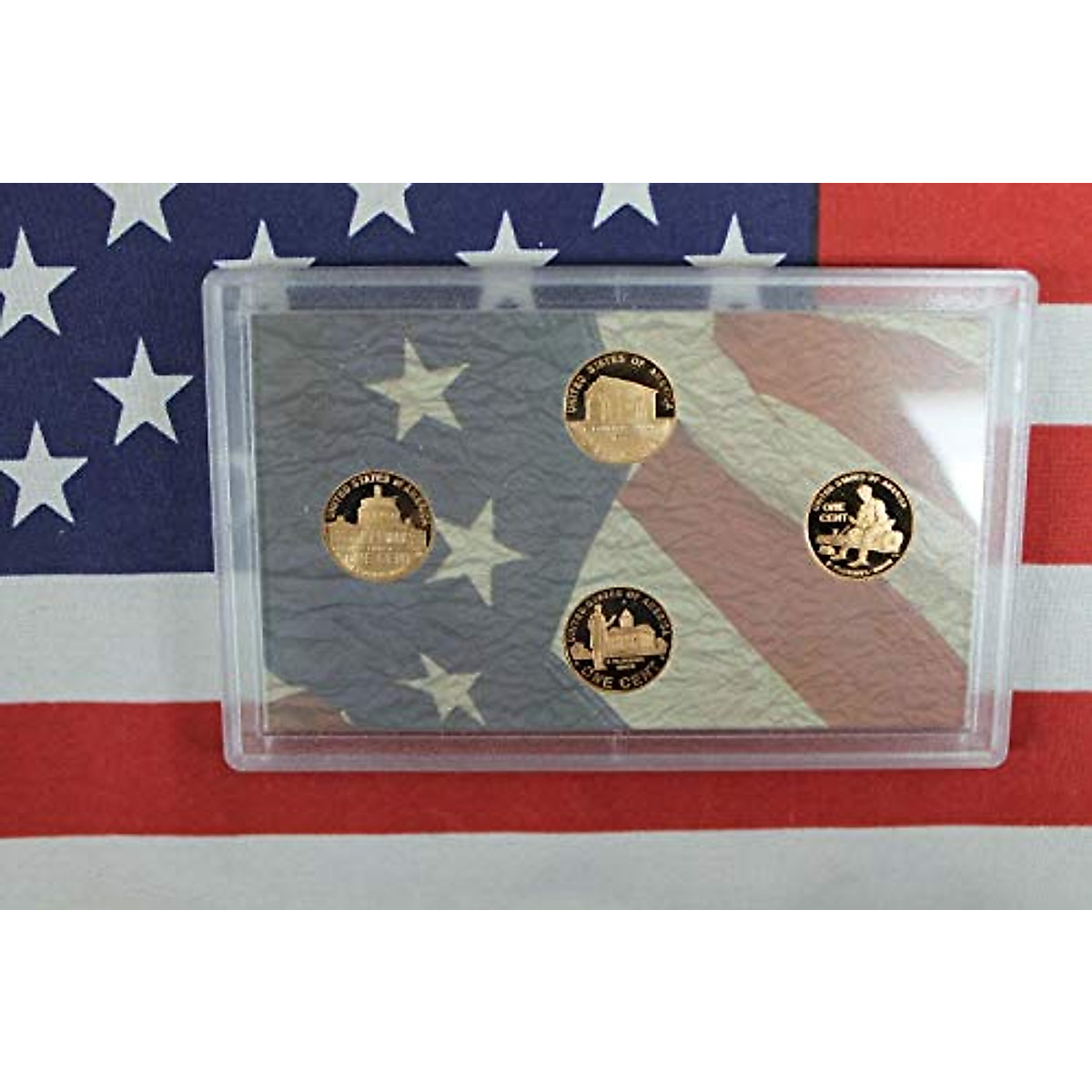 2009 S Lincoln Penny Bicentennial Proof Set - 4 coins - Original Composition - Cent US Mint GEM Proof No Box or COA