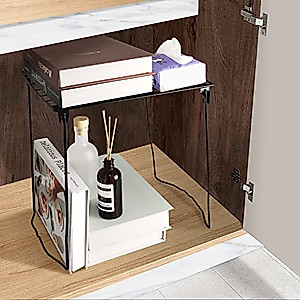 2 Pcs Locker Shelf, 12" Stackable Locker Shelves for School Lockers Office Locker Organizer Suitable for School, Office, Bathroom