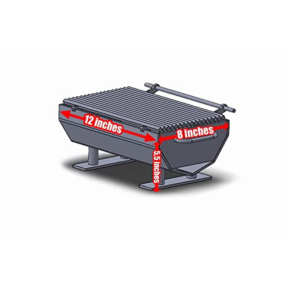 Hibachi Grill Metal Portable Fire Pit, Outdoor Fire Pit, Backyard Fire Pit Bowl, Stainless Steel Charcoal Grill Kebab BBQ Portable Grill