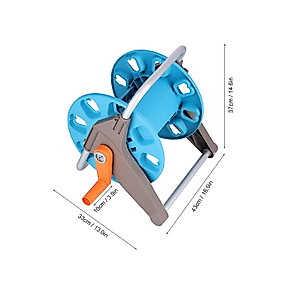 Garden Hose Reel Cart, Portable Water Hose Rack Floor Mounted Water Pipe Organizer Reel for Outdoor Garden, Lawn, and Patio