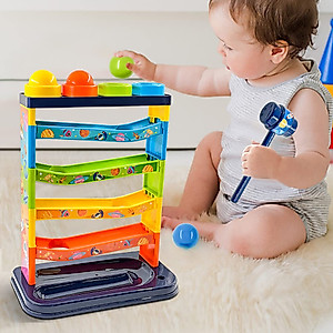 JooyTooy Pound a Ball Toy for Toddlers Boys and Girls, Drop Ball Toys Best Gifts for 1 2 3 4 5 Years Baby,STEM Educational Hammer Toys, Learning, Active, Early Developmental Toys